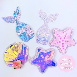 Mermaid Snap Clip SVG Bundle - Scalloped Snap Clip SVG, PDF - Digital ...