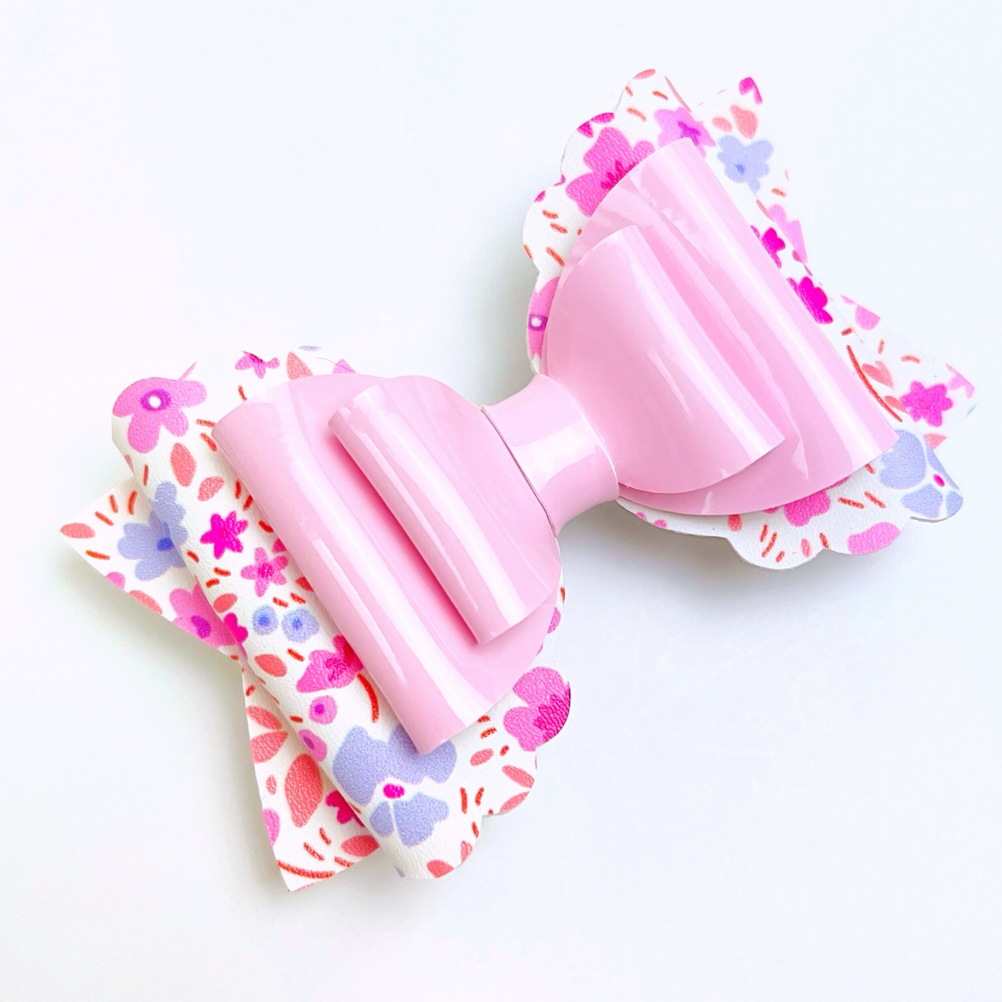 Scalloped Hair Bow Template SVG Hair Bow SVG PDF Digital - Etsy