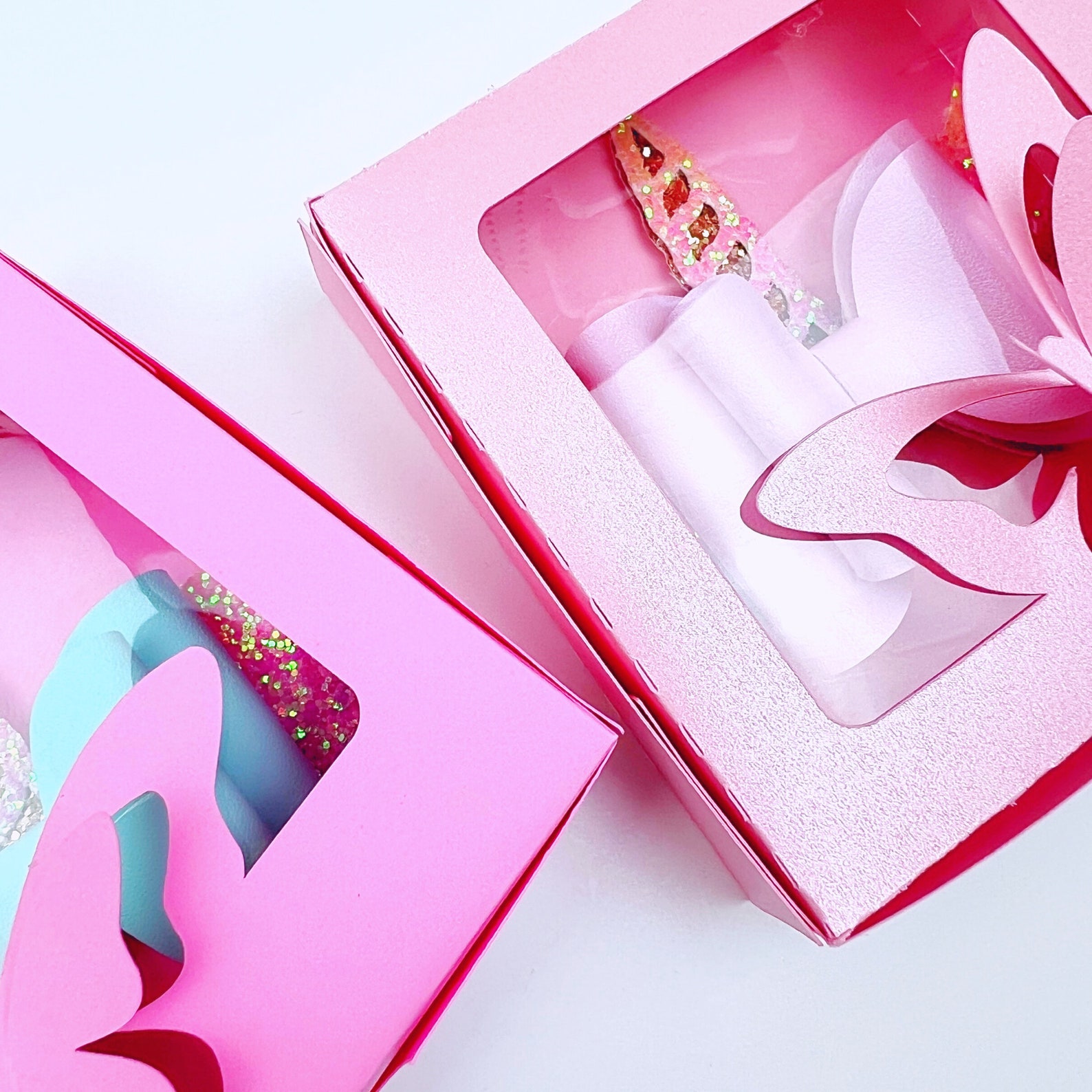 Butterfly Bow Box Template Hair Bow Box SVG PDF Gift Box - Etsy