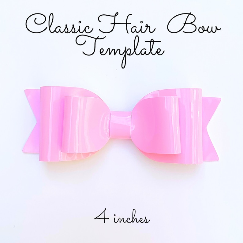 Classic Hair Bow Template SVG Hair Bow SVG PDF Digital | Etsy