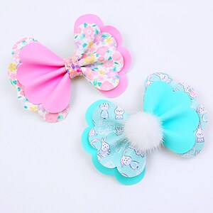 Scalloped Pinch Hair Bow SVG - Hair Bow Template SVG, PDF - Digital ...