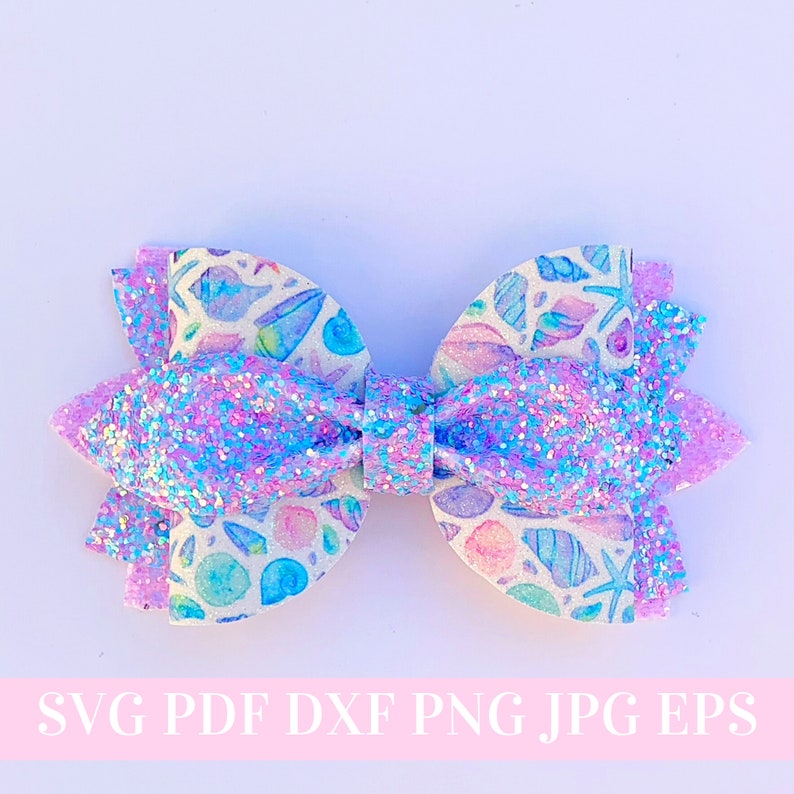 Hair Bow Template SVG Hair Bow SVG PDF Digital Template | Etsy