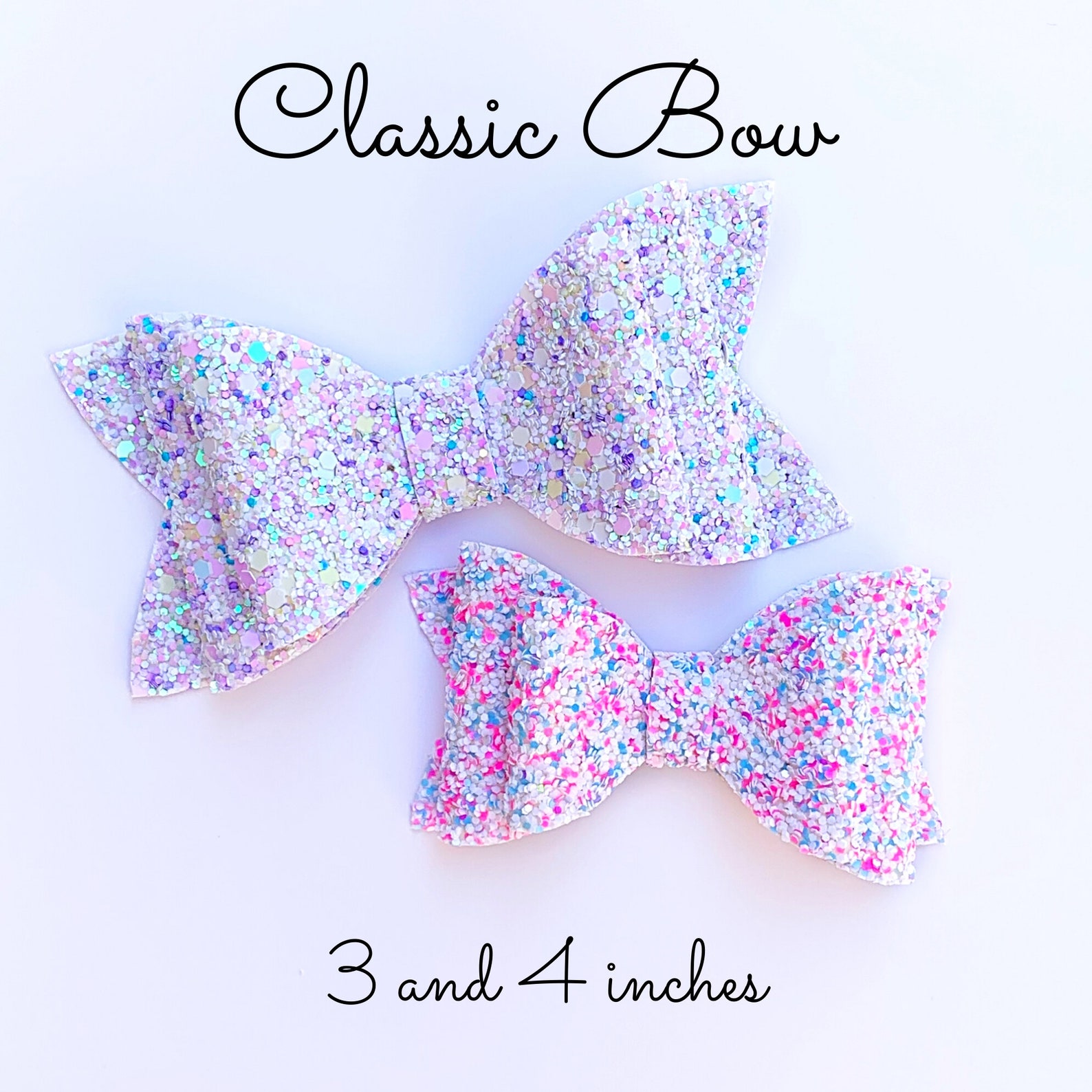 Classic Hair Bow Template SVG 2 Sizes Hair Bow SVG PDF - Etsy