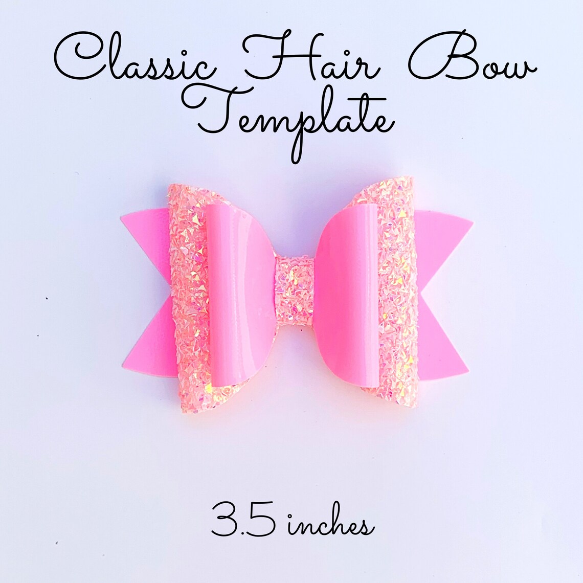 Classic Hair Bow Template SVG Hair Bow SVG PDF Digital - Etsy