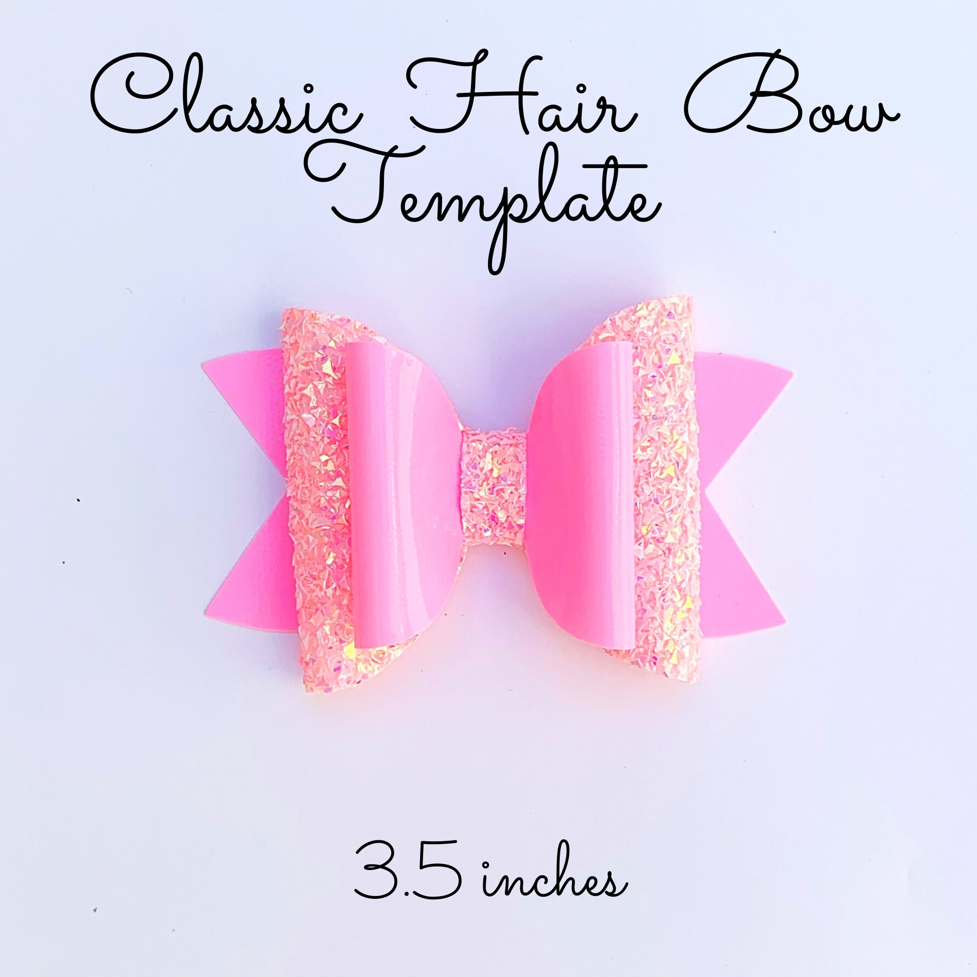 Classic Hair Bow Template SVG Hair Bow SVG PDF Digital | Etsy