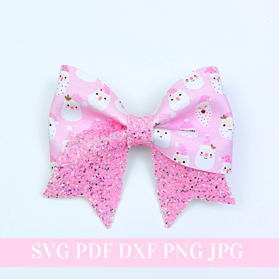 Hair Bow Template SVG Hair Bow SVG PDF Digital Template - Etsy