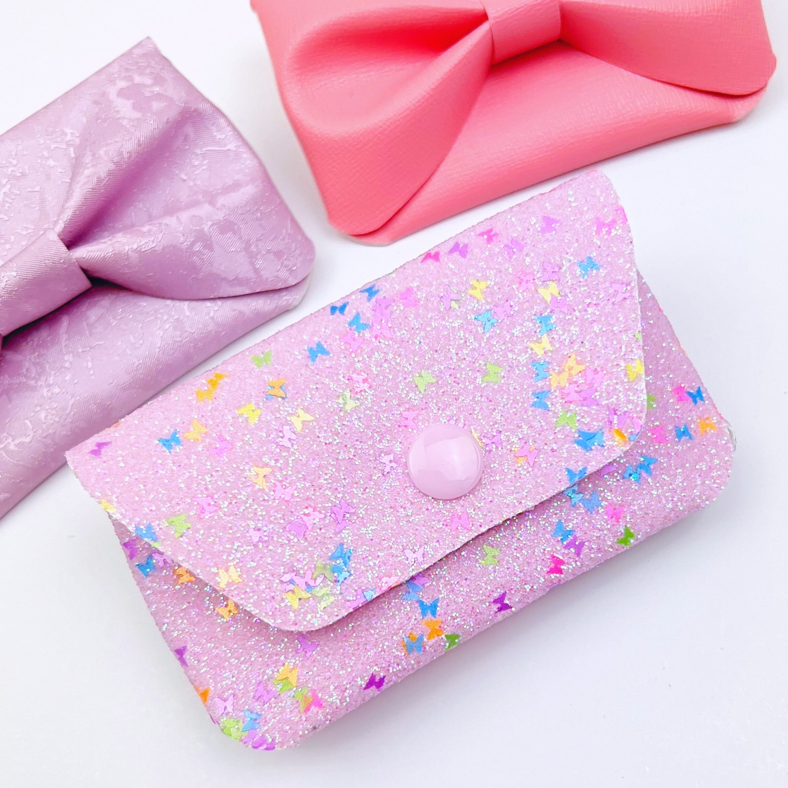 Wallet With Bow SVG - Coin Wallet Template - Coin Purse - Faux Leather ...