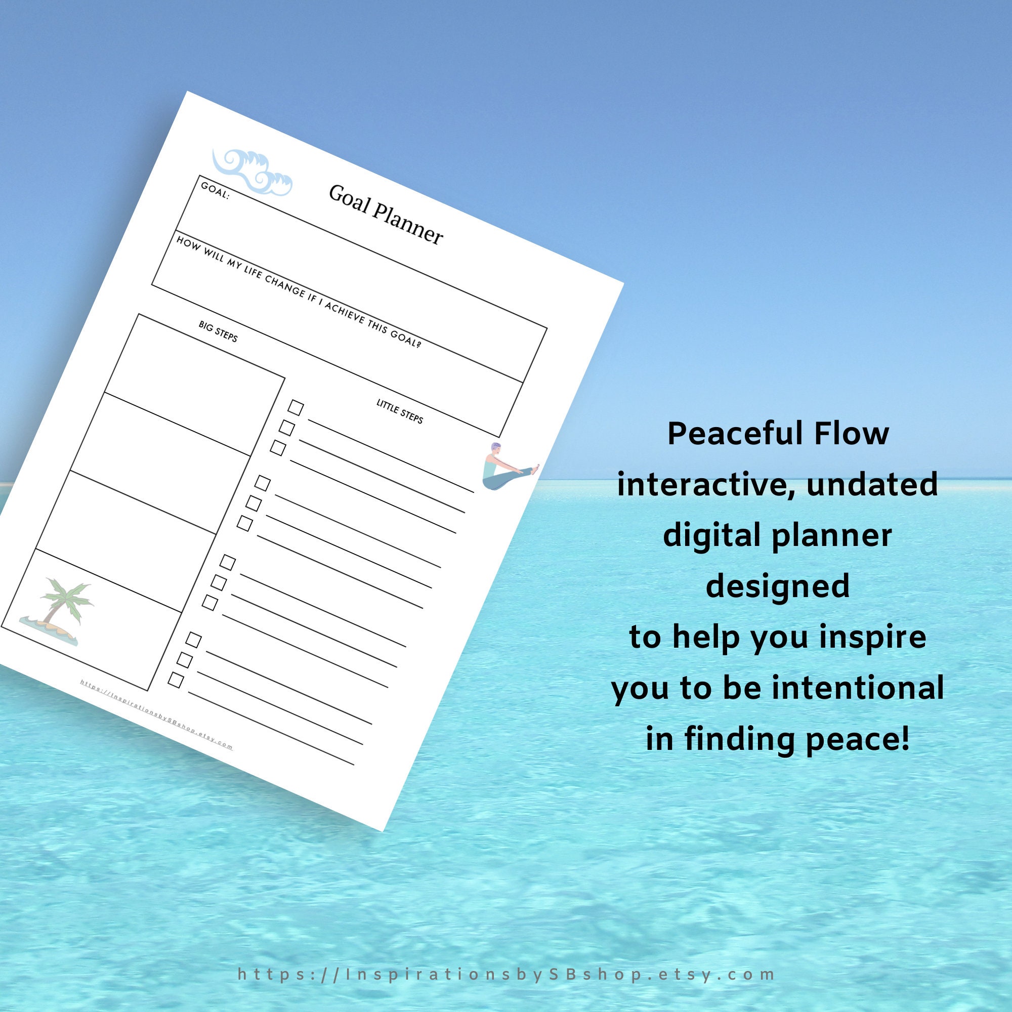 Peaceful Flow Digital Printable Planner - Etsy