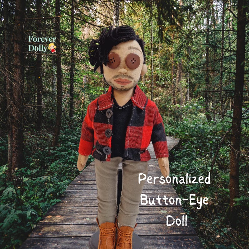 Button Doll - Etsy