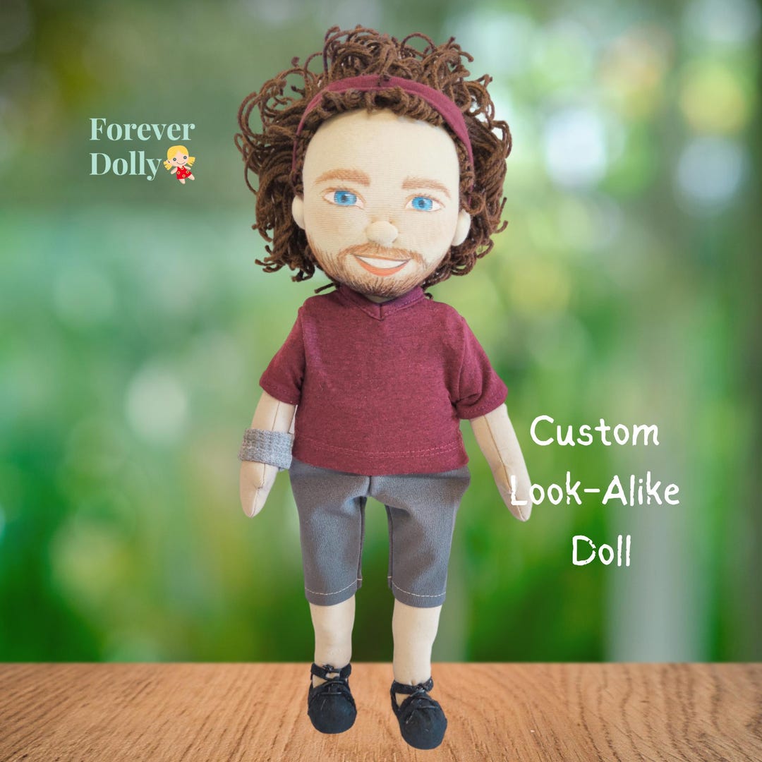 Handmade Look-alike Doll of Brother, Personalized Doll From Photo ...