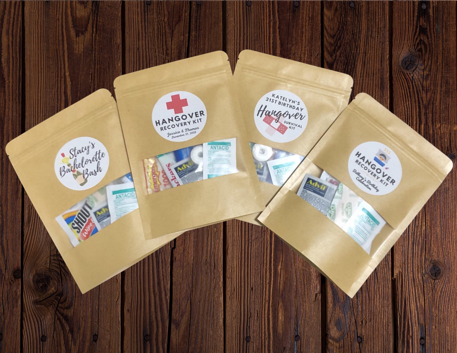 BULK Complete Hangover Recovery Kit With Supplies for Birthday ...