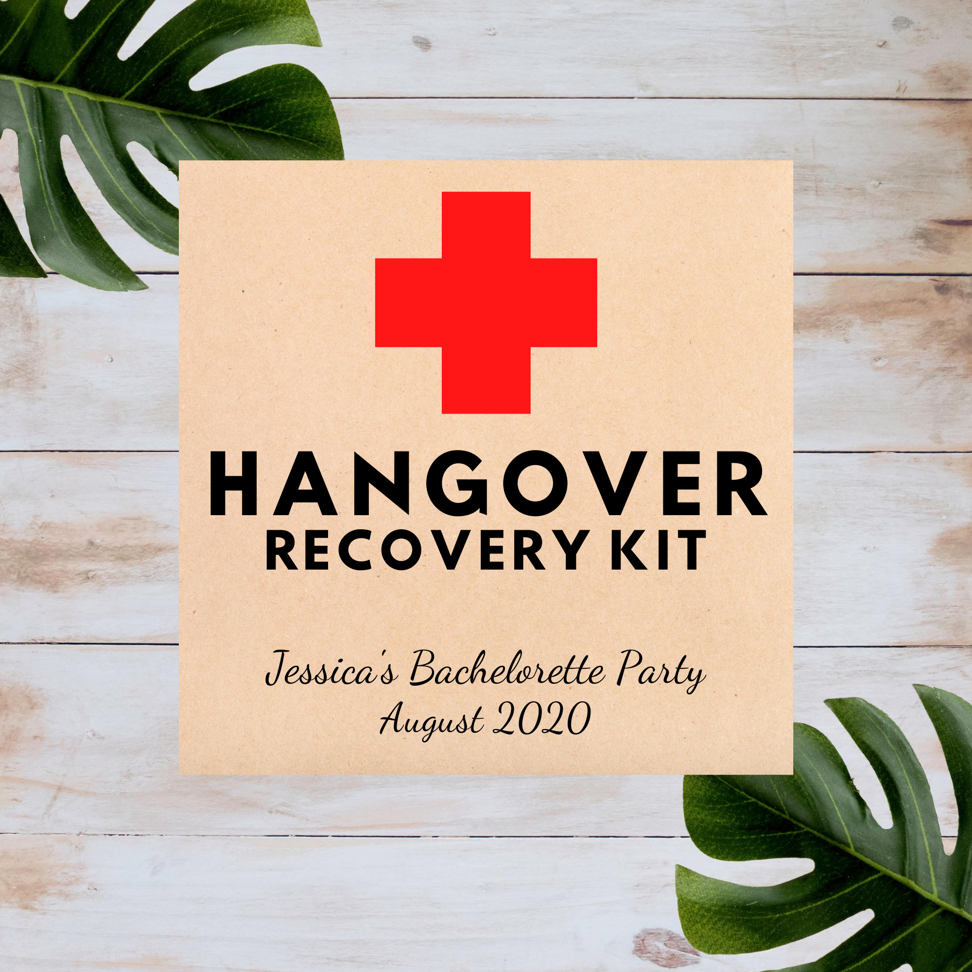Hangover Recovery Kit Stickers Personalized Favor Kit | Etsy