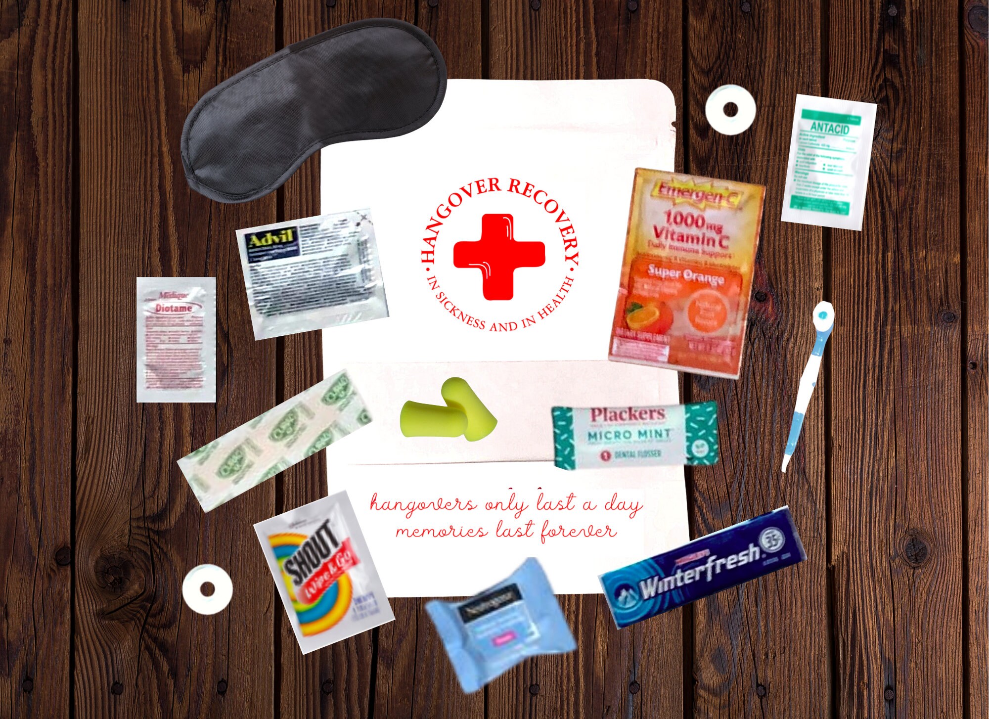 Complete Hangover Kit Fully Assembled with Supplies 4 Sizes | Etsy