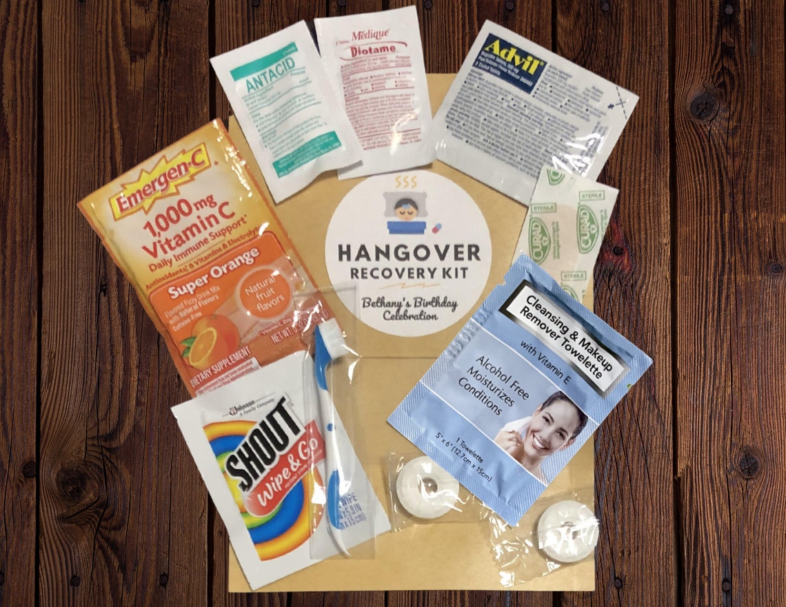 BULK Complete Hangover Recovery Kit With Supplies for - Etsy