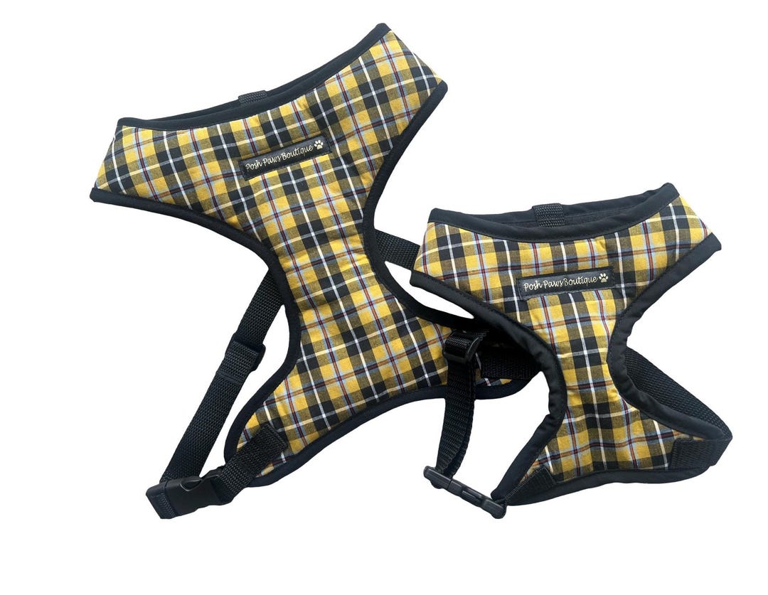 Padded Cornish Tartan Dog Harness - Etsy