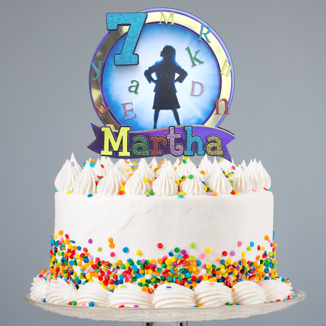 Matilda Cake Topper Custom Character Personalised Decoration Musical ...