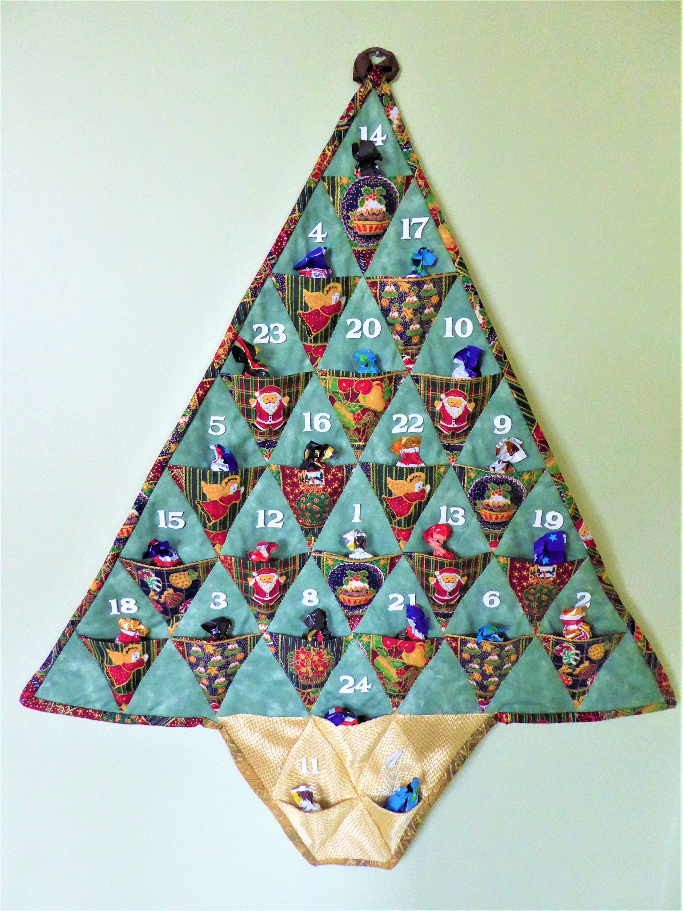 Christmas Tree Advent Calendar Reuseable Advent Calendar Add - Etsy