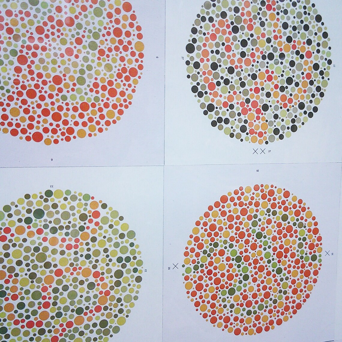 Ishihara | Japanese Color Blindness Test Cards Wall Art - Etsy Canada