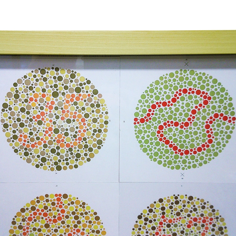 Ishihara Japanese Color Blindness Test Cards Wall Art - Etsy