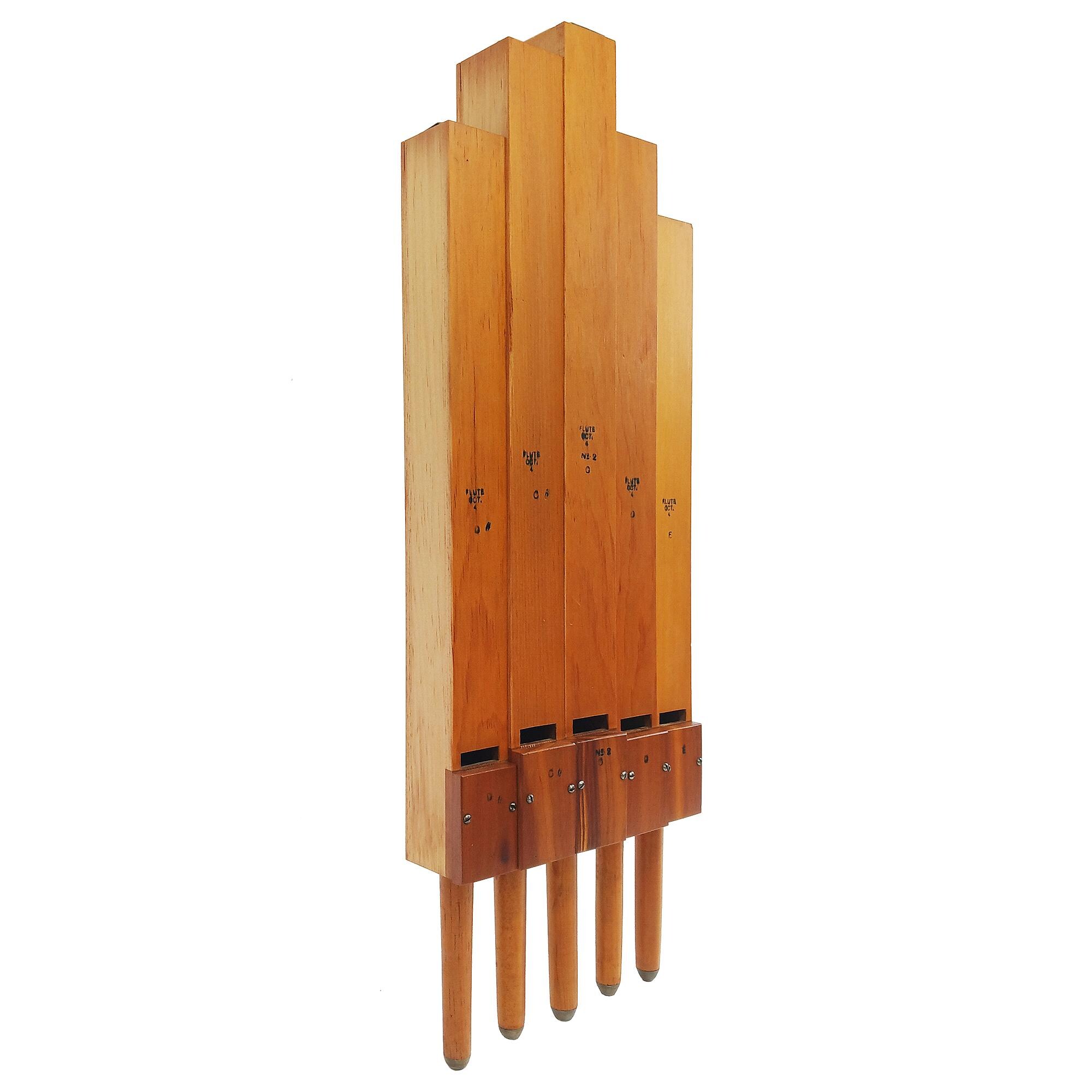 5 Organ Pipes | Vintage Wood Flutes for Wall or Countertop Display - Etsy