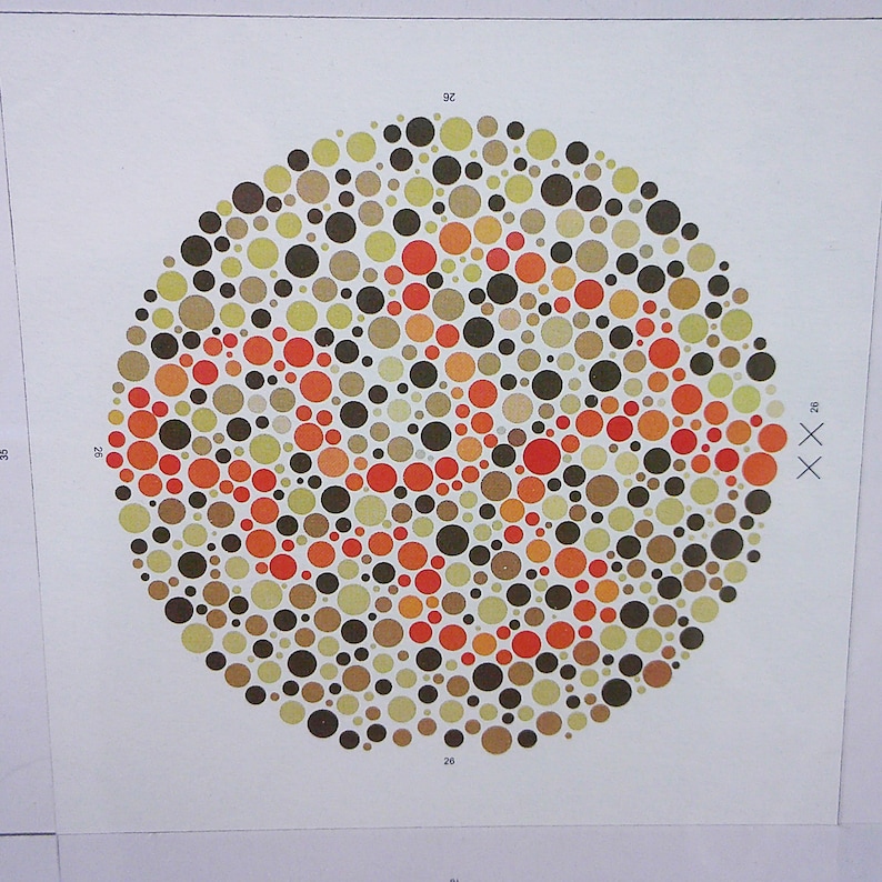 Ishihara Japanese Color Blindness Test Cards Wall Art - Etsy