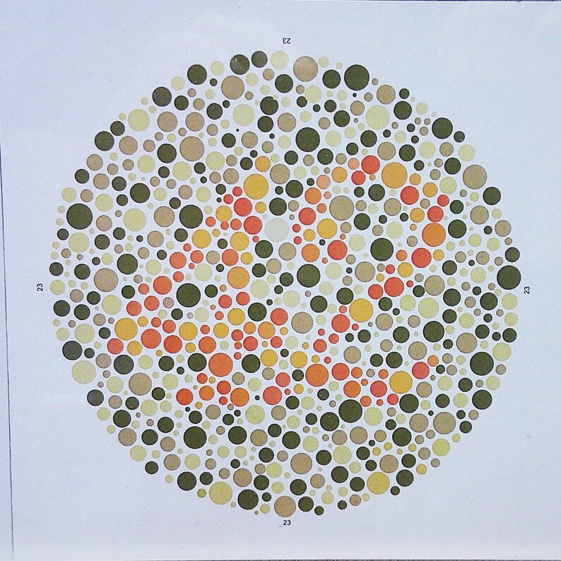 Ishihara | Japanese Color Blindness Test Cards Wall Art - Etsy