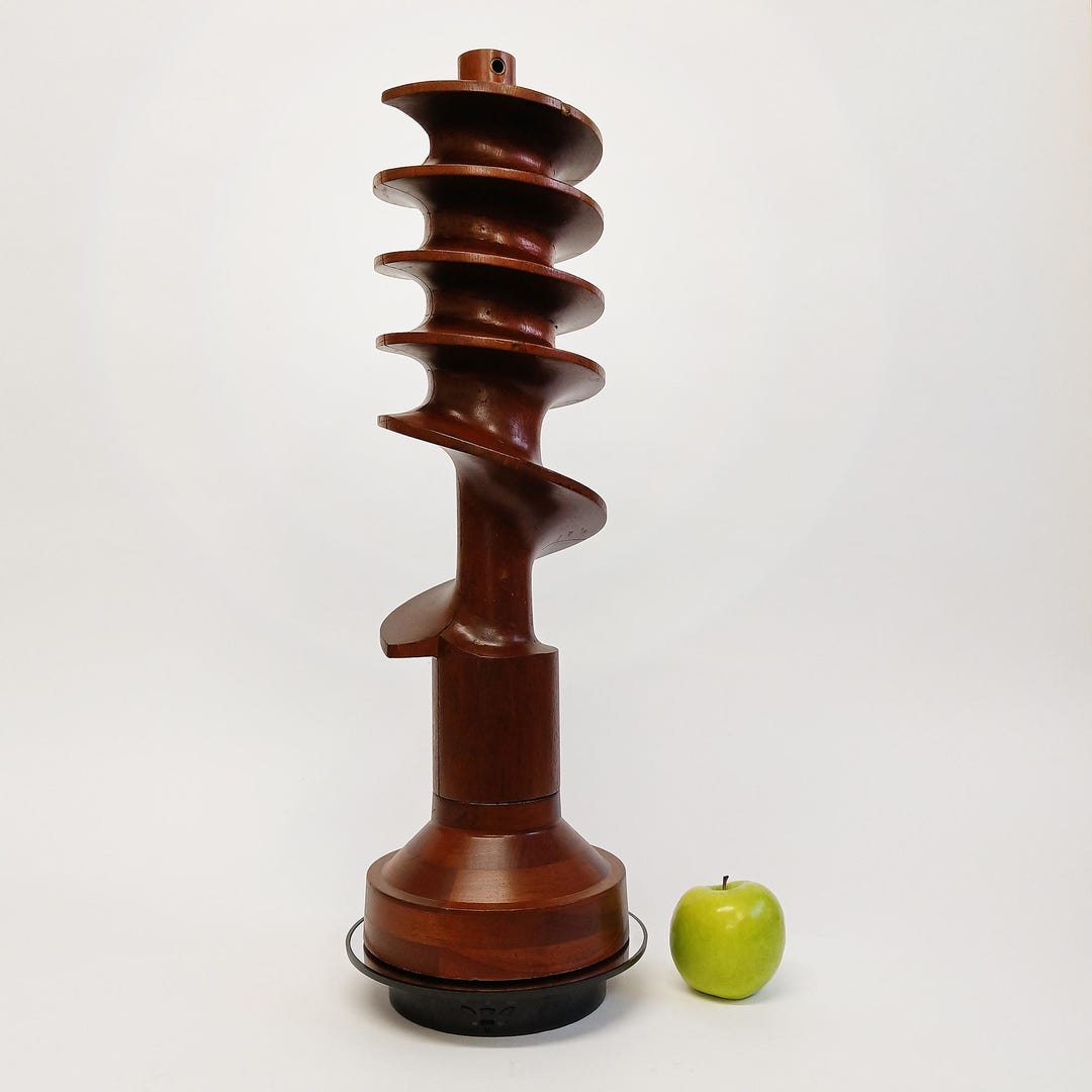 Drill | Rotating Wooden Foundry Pattern Table Sculpture - Etsy