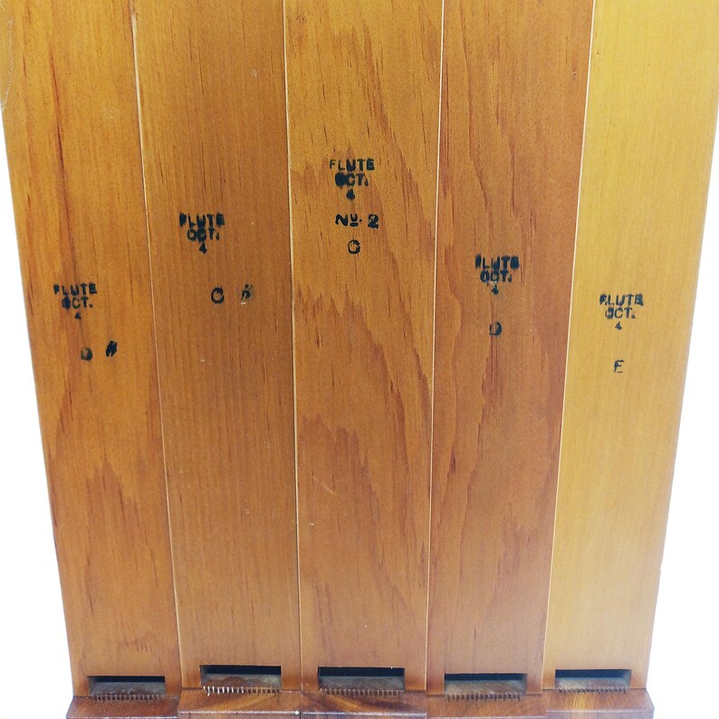 5 Organ Pipes | Vintage Wood Flutes for Wall or Countertop Display - Etsy