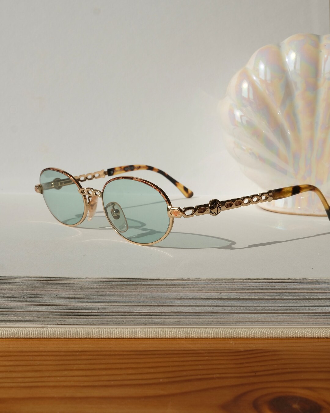 Deadstock Round Vintage Sunglasses, 90s Made Sunglasses, New Old Stock ...