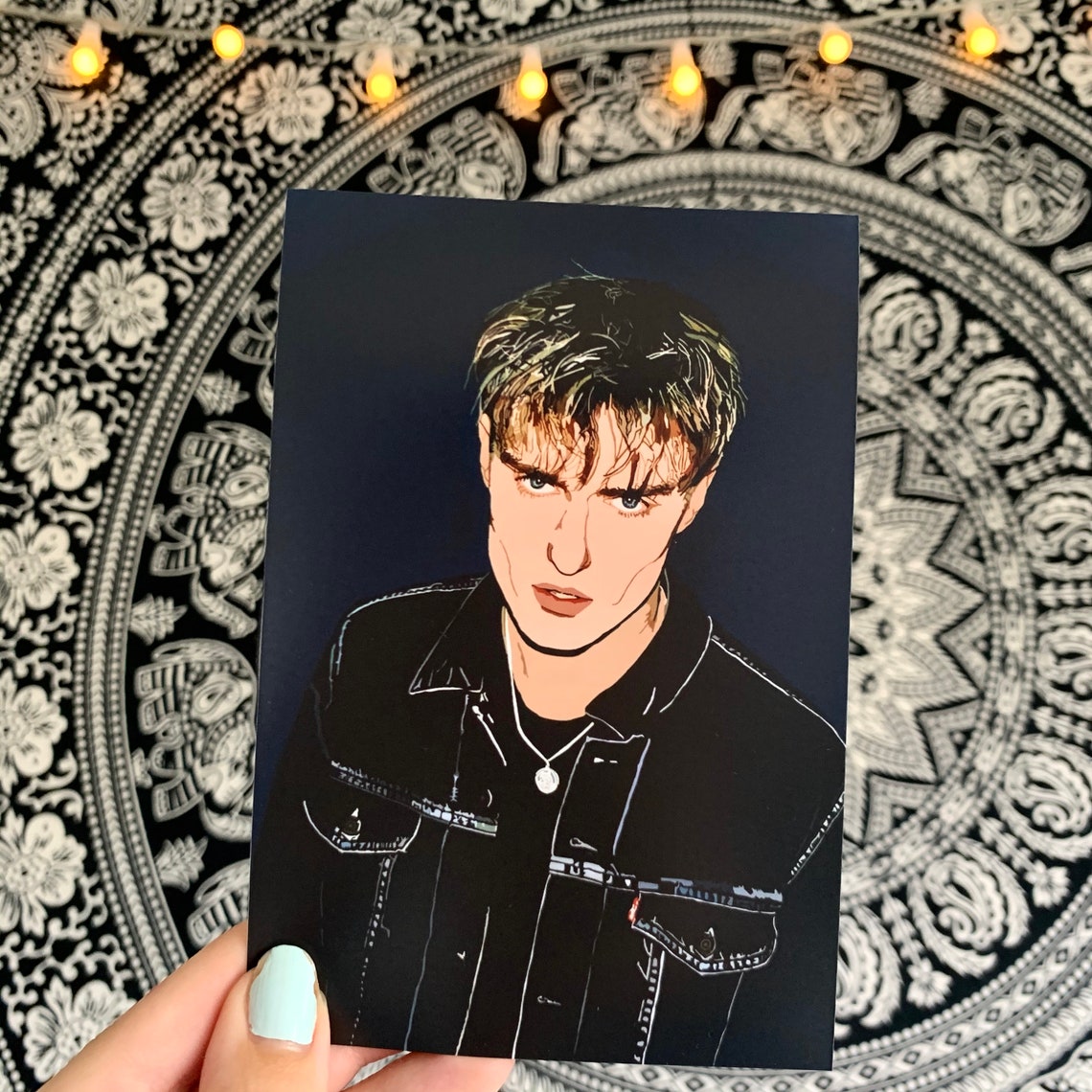 Sam Fender Digitally Drawn Minimalist Print Sam Fender | Etsy