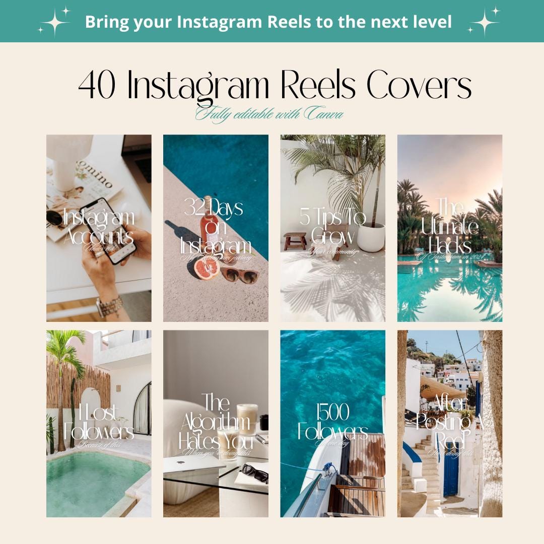 40 Instagram Reel Cover Templates, Reel Instagram Covers, Travel ...
