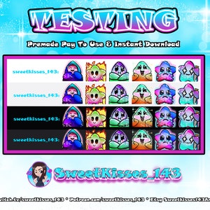 6 Twitch Star Emotes Rainbow Bundle Pack 2 | Instant Download | Twitch ...