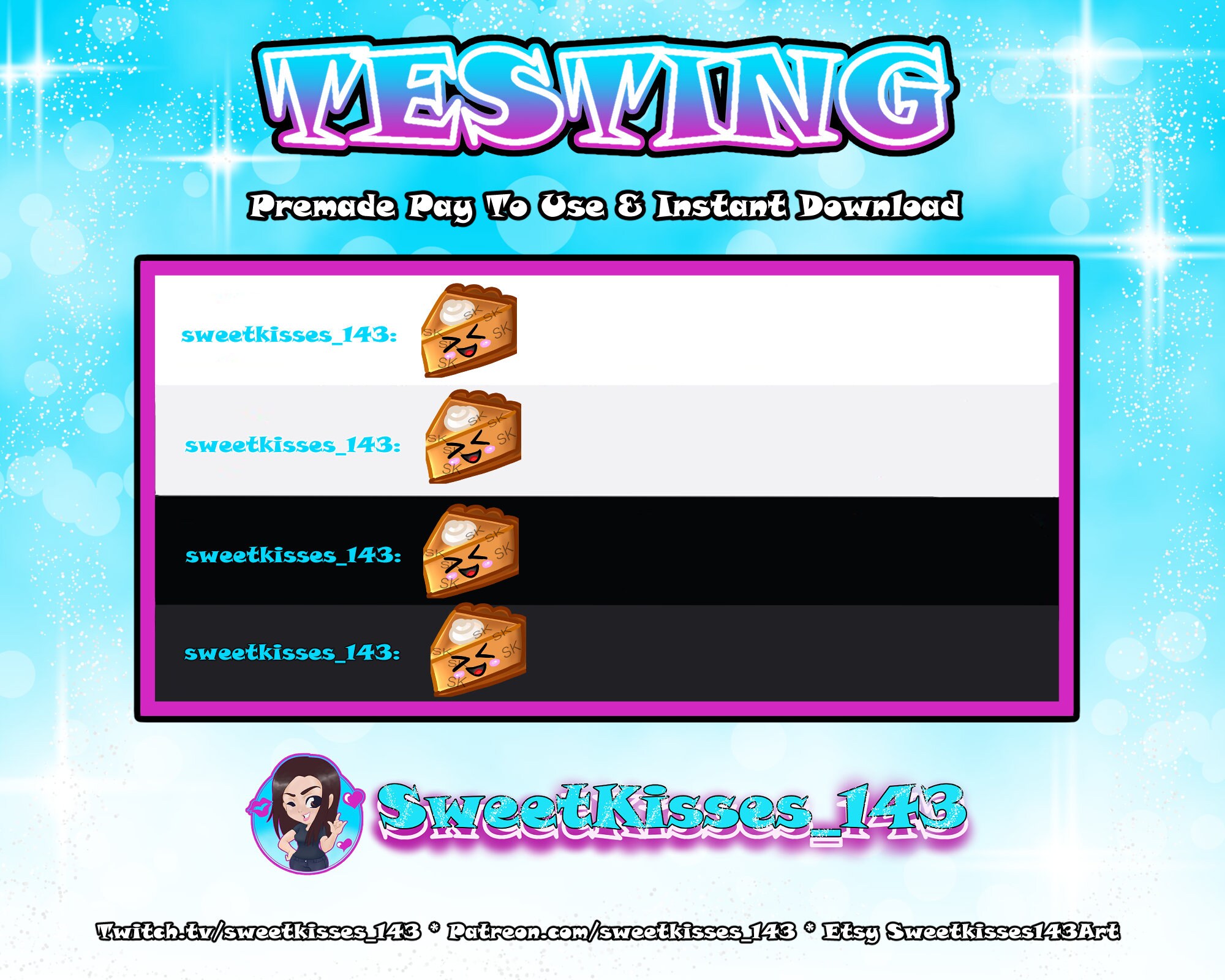 Twitch Pie Laughing Emote | Happy Emote | Pumpkin Pie | Sweet | Kawaii ...
