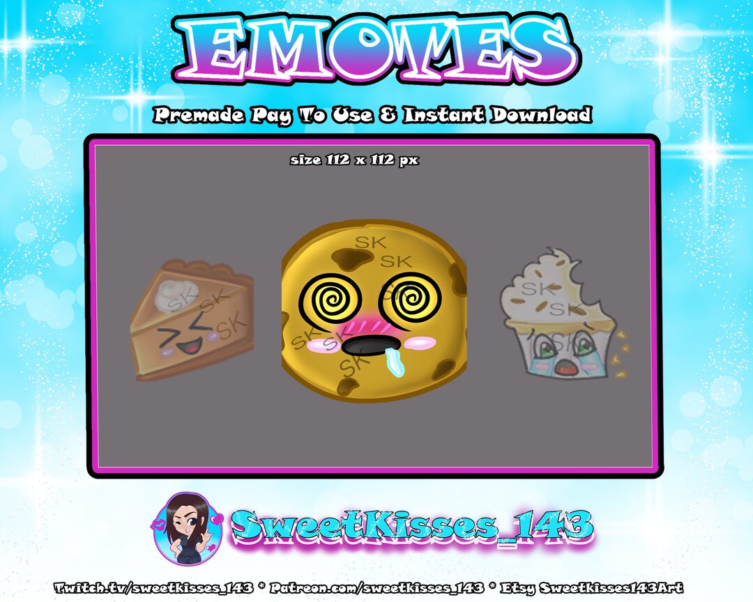 Twitch Confused Cookie Emote | Chocolate Chip | Treat | Funny | Kawaii ...