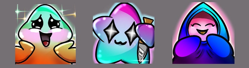 6 Twitch Star Emotes Rainbow Bundle Pack 2 Instant Download Twitch ...