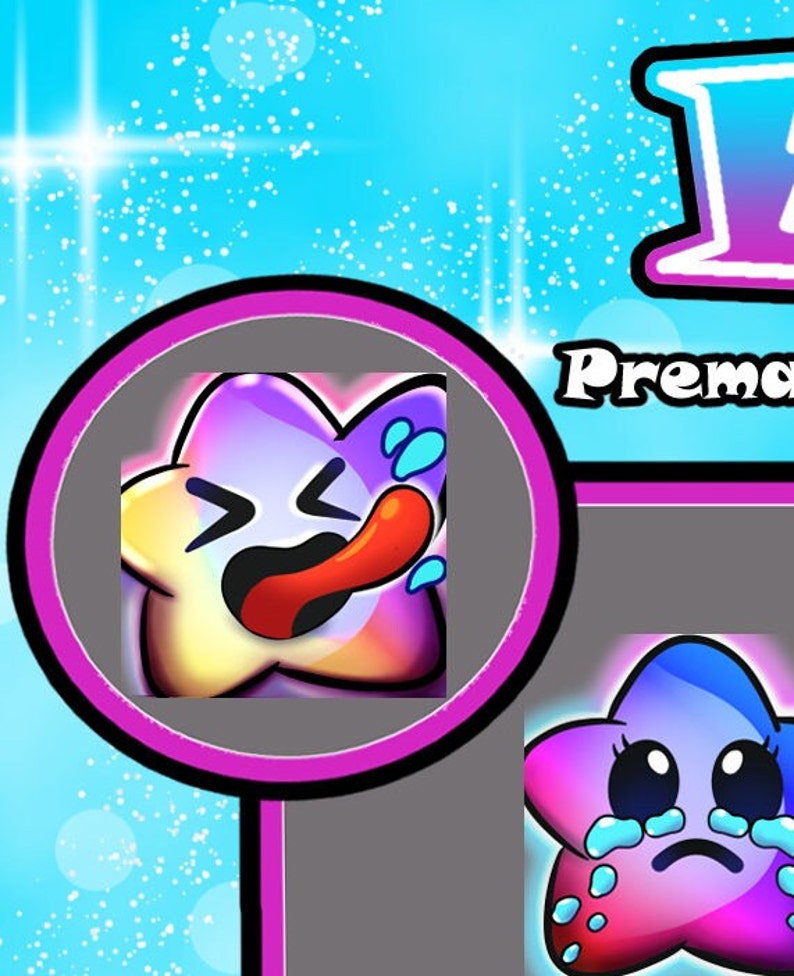 HUGE 121 Exclusive Twitch Star Rainbow Emote Pack 3 Exclusive Emote ...