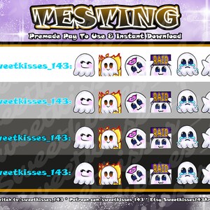 MEGA Twitch Ghost Emote Exclusive Pack & BONUS Badges 25 - Etsy Australia