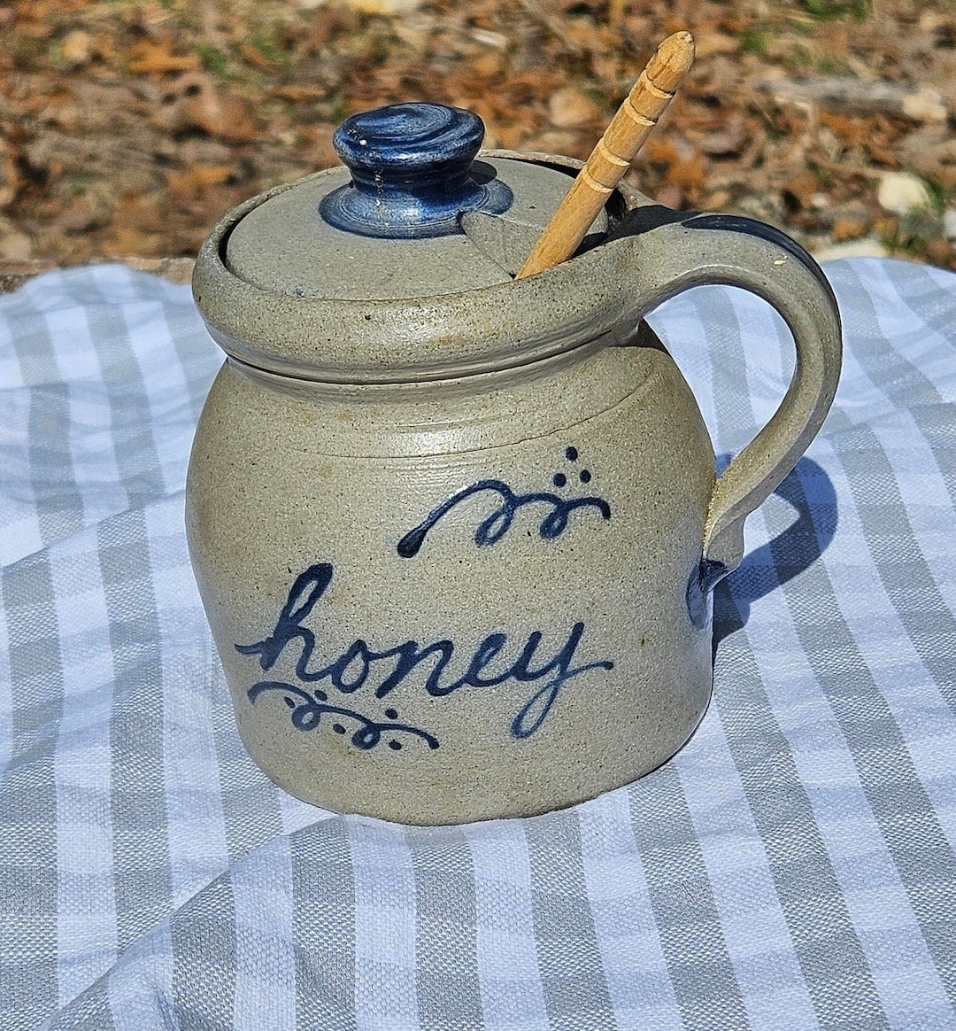 Rowe Pottery Works Honey Pot Jar 1992 - Etsy
