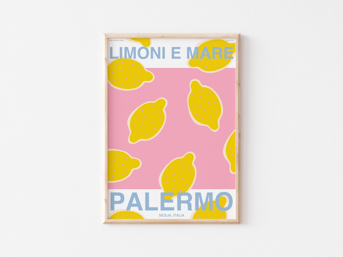 Palermo Printable Wall Art Sicily Travel Print Italy | Etsy