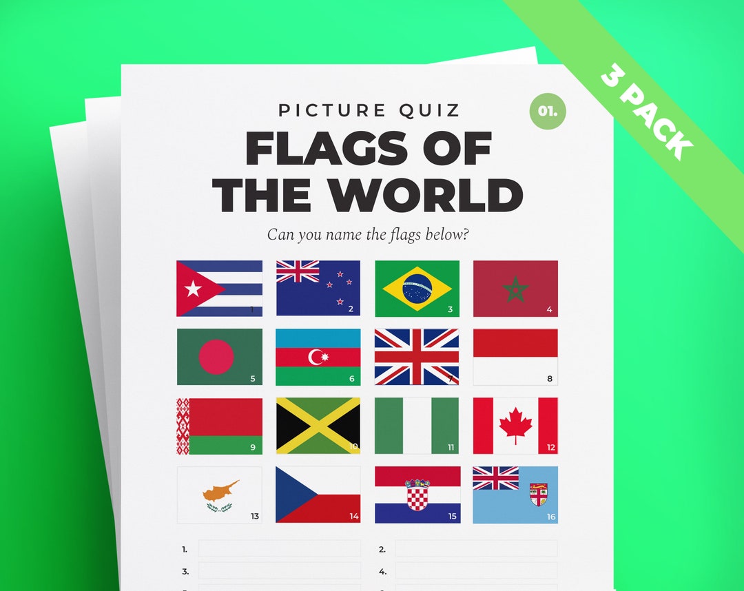 Flags of the World | Flag Quiz Part Three | Learn World Flags ...