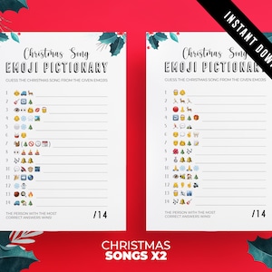 Christmas Emoji Quiz Bundle | Printables | Emoji Pictionary | Xmas ...
