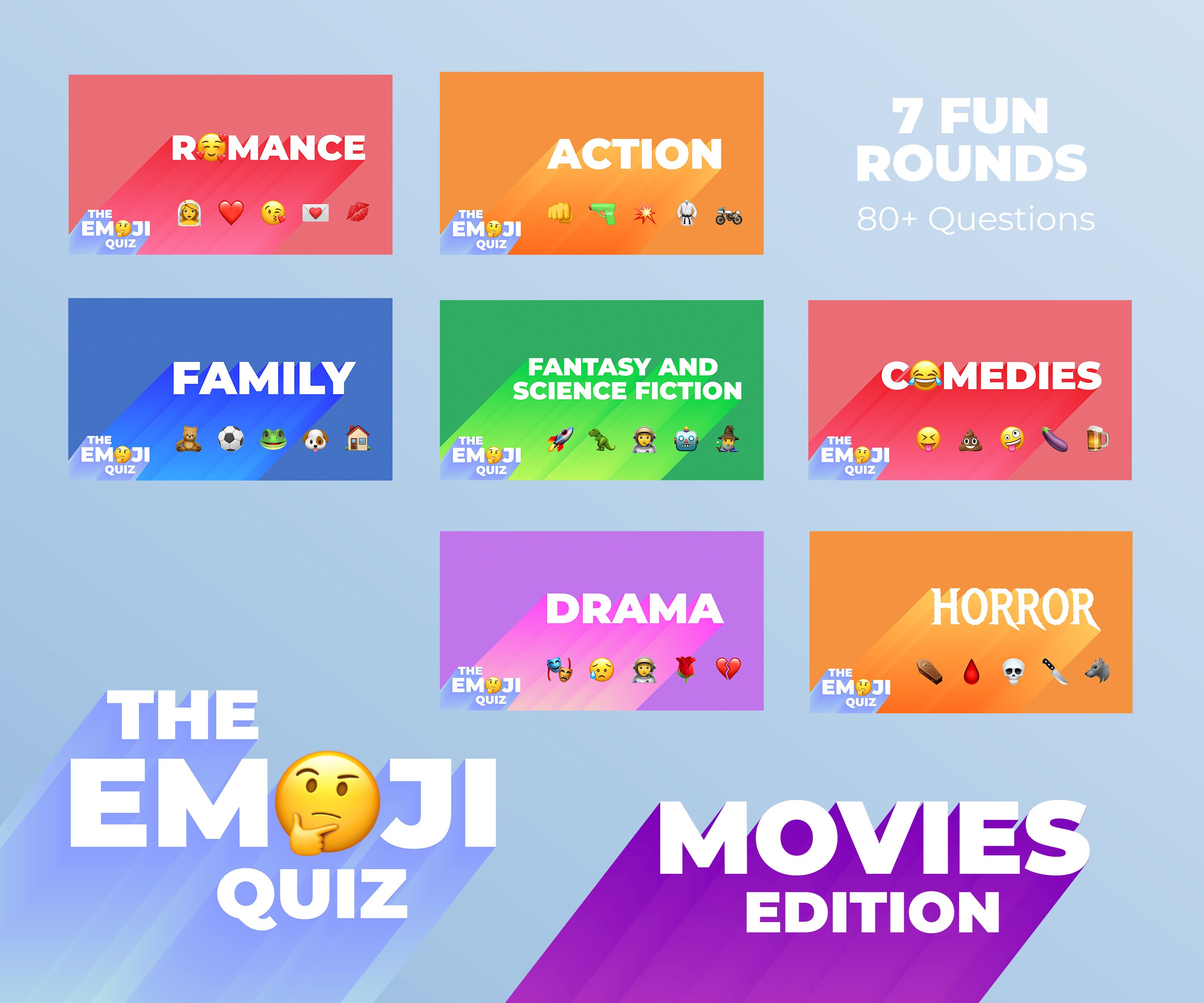 The Emoji Quiz Movies Edition Powerpoint Quiz Presentation - Etsy UK
