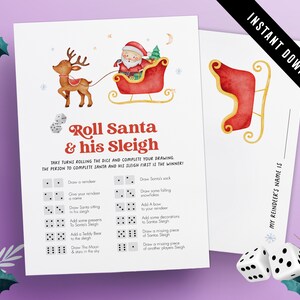 Roll a Christmas Bundle Dice Game | Roll a Snowman | Roll Santa | Roll ...