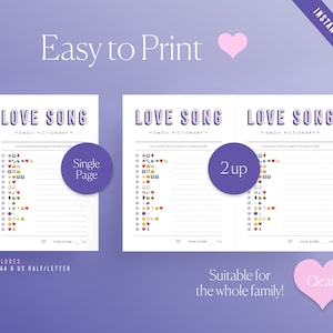 Clean Bachelorette, Love Song Emoji Pictionary Game, Clean Bridal ...