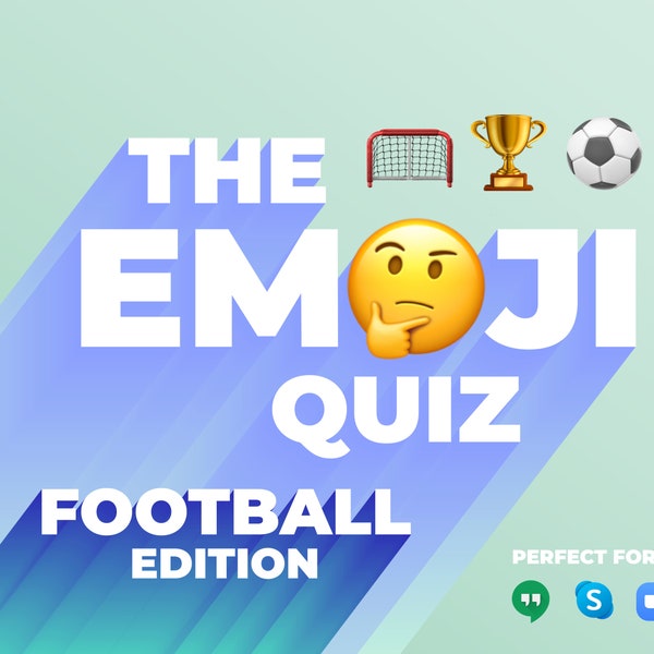 Soccer Emoji Pictionary - Etsy