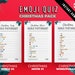 Christmas Emoji Quiz Bundle | Printables | Emoji Pictionary | Xmas ...