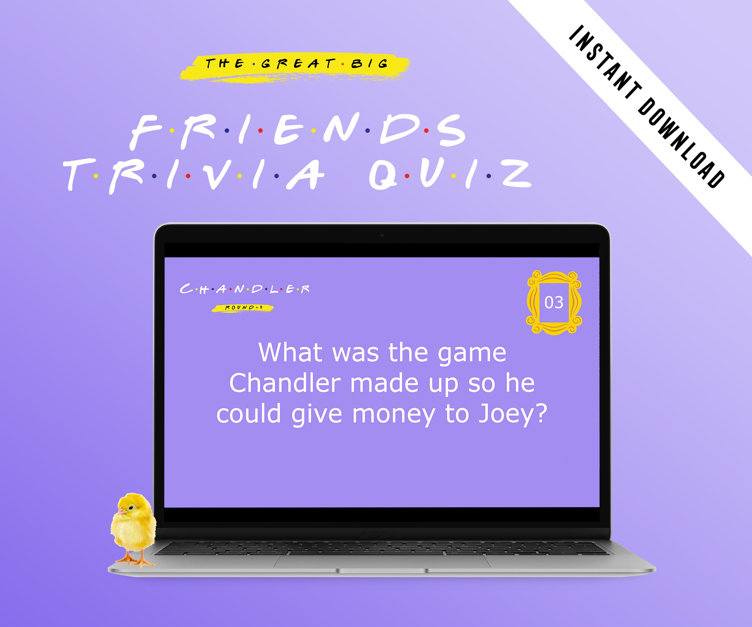 Friends TV Show Quiz Friends Theme Quiz Powerpoint Quiz | Etsy