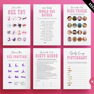 Bachelorette Party Printable Six Pack Hens Do Printable Sex Pack Rude ...