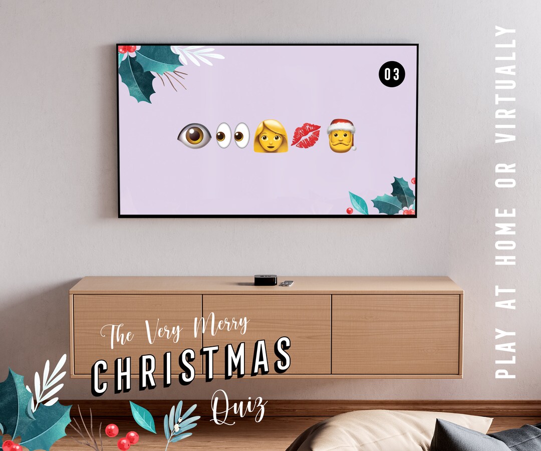 Christmas Quiz | Powerpoint Quiz Fun | Virtual Quiz | Emoji Pictionary ...