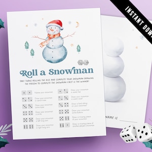Roll a Christmas Bundle Dice Game | Roll a Snowman | Roll Santa | Roll ...